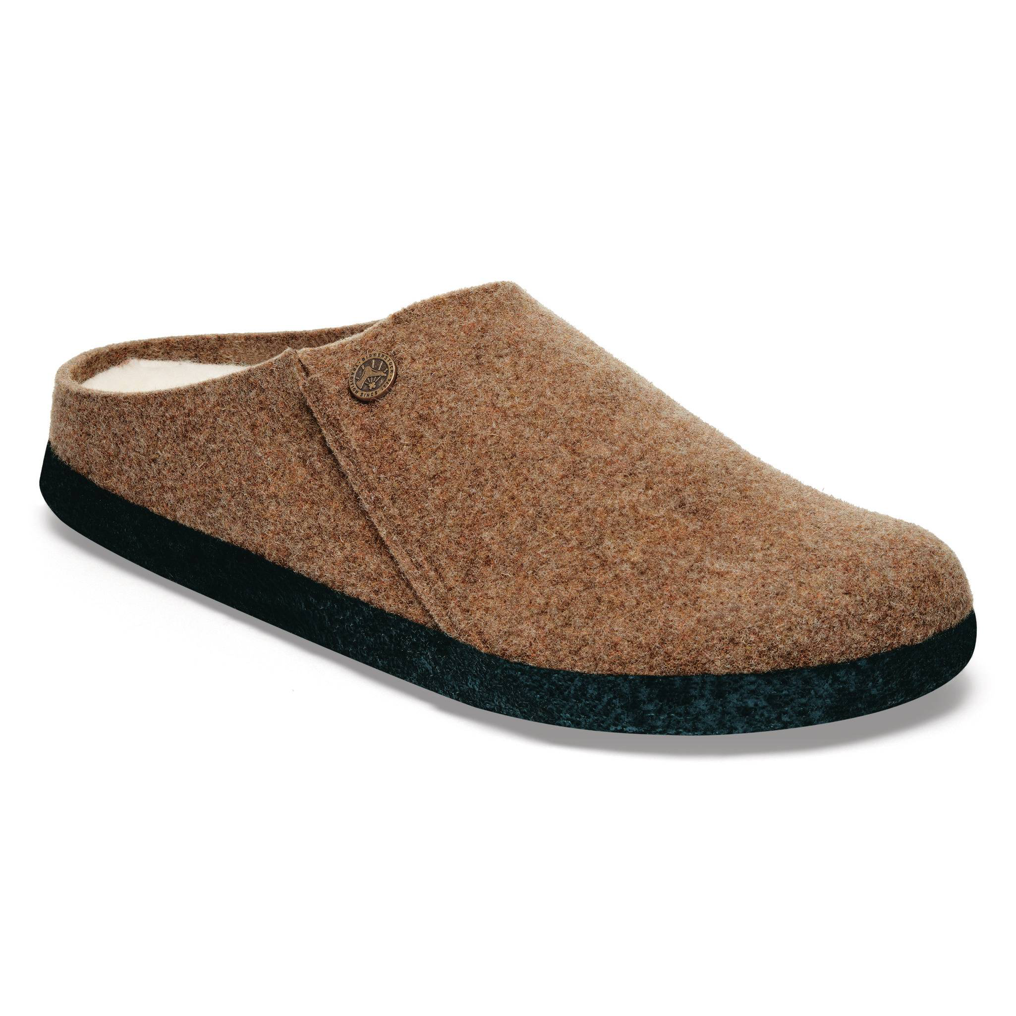 Zermatt Shearling Wool Felt Slippers in Light Grey | Birkenstock | The ...