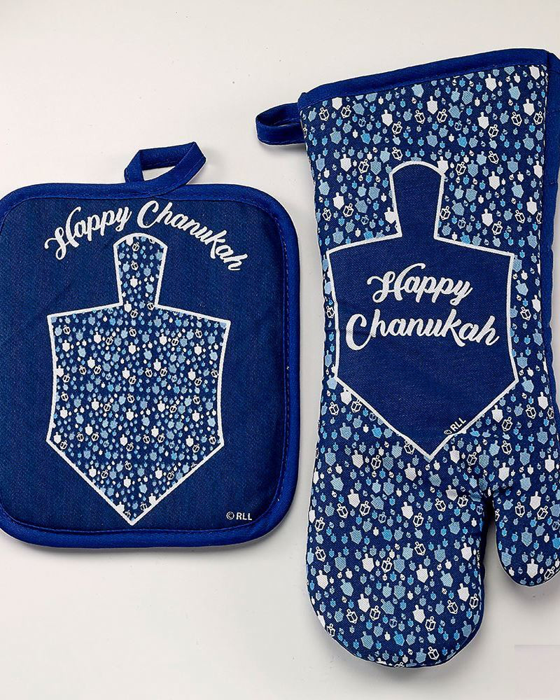 Chanukah Mosaic Oven Mitt and Pot Holder Set | Shulsinger Sales | The ...