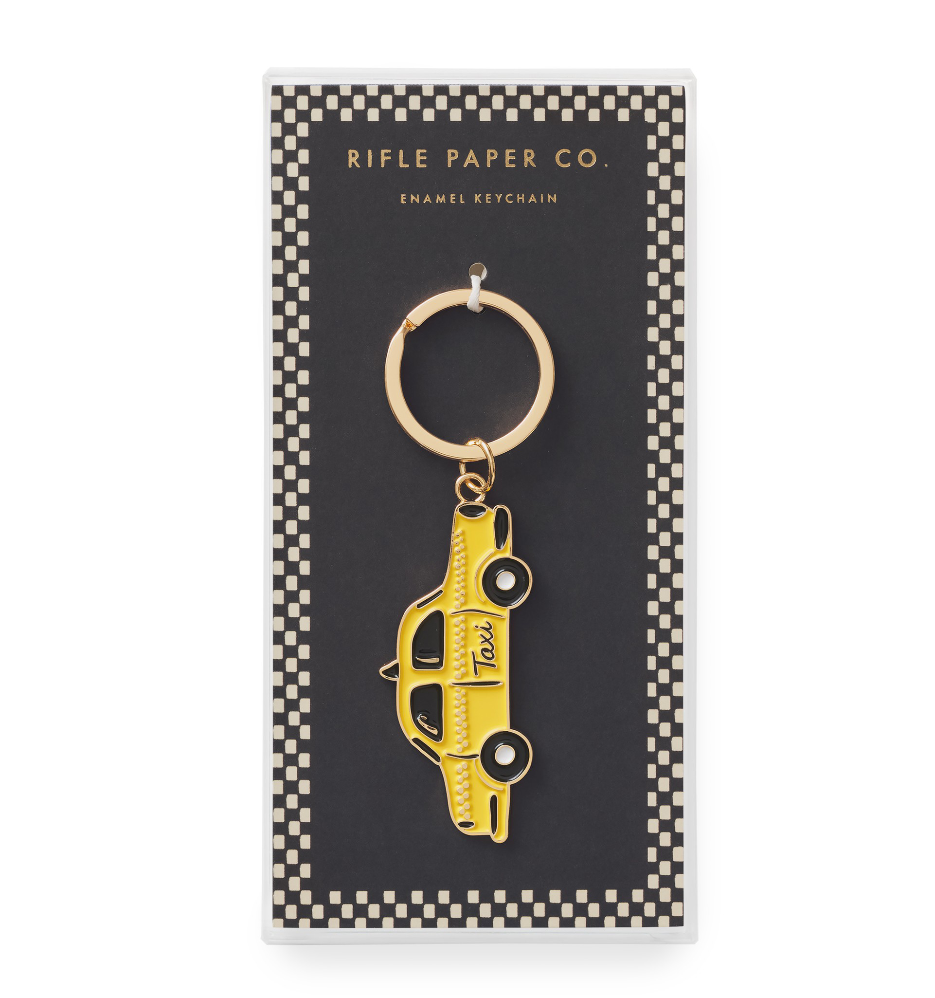 New York Taxi Enamel Keychain | Rifle Paper | The Paper Store