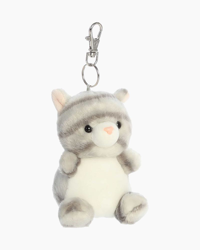 Silver Kitty Palm Pals Clip-On Plush | Palm Pals | The Paper Store