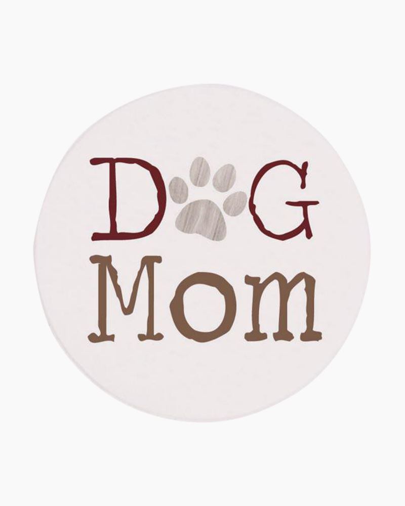 Dog Mom Ceramic Car Coaster | Creative Brands | The Paper Store