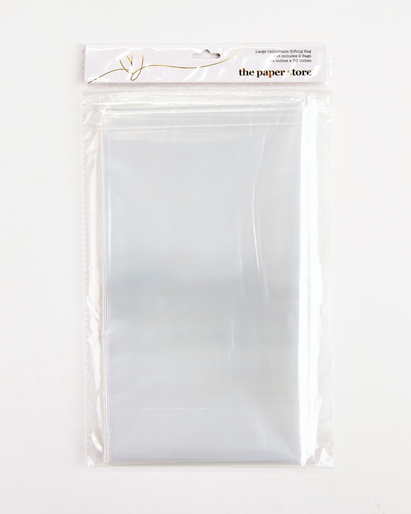 Large Cellophane Gifting Bags (Pack of 2) | The Paper Store | The Paper ...
