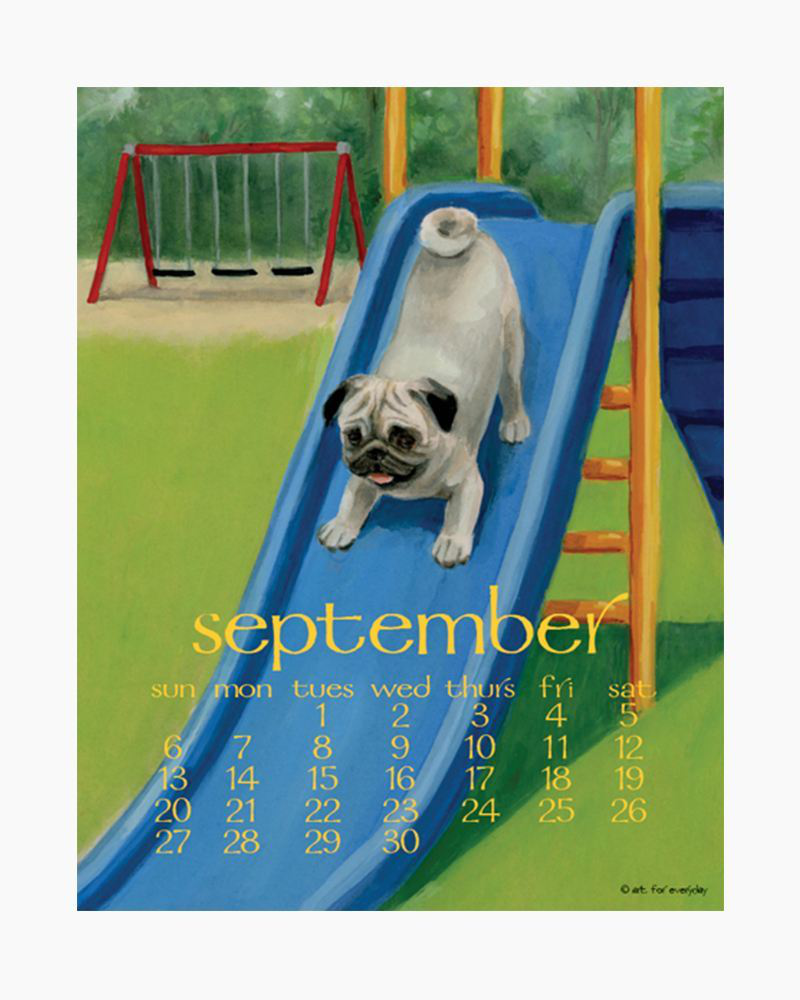 Dog Days 2026 Poster Calendar | Art For Everyday | The Paper Store