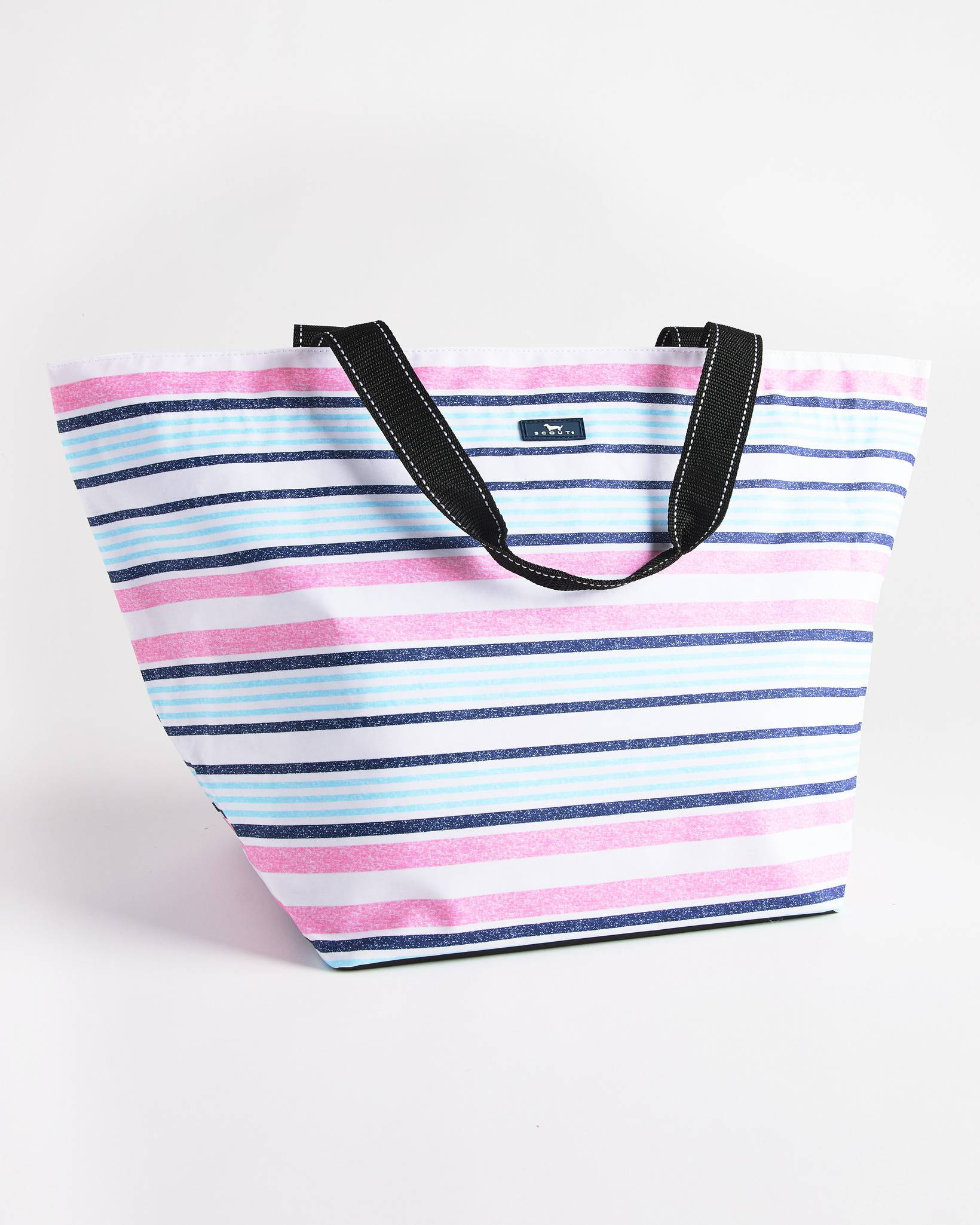 Exclusive Weekender Travel Bag in Pink & Blue Lines | SCOUT | The Paper ...