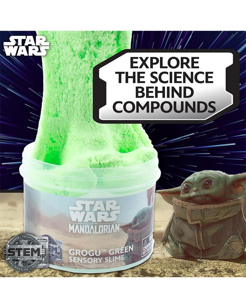Star Wars The Mandalorian Grogu Green Sensory Slime | Squishmallows ...