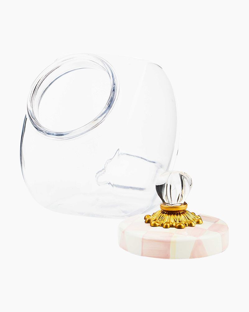 Sweets Jar with Rosy Check Enamel Lid | MacKenzie-Childs | The Paper Store