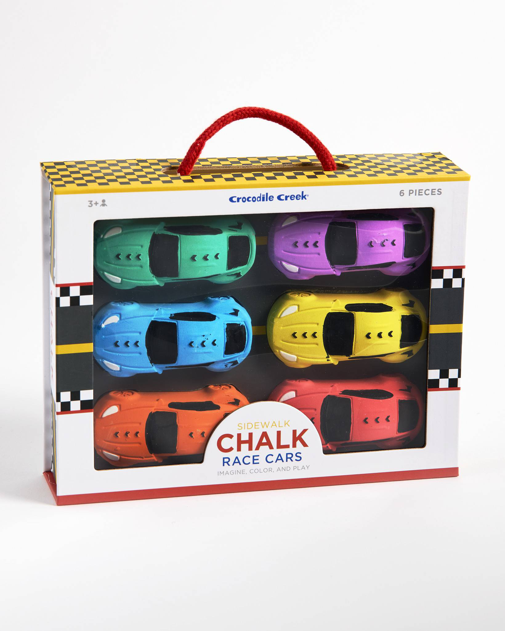 Chalk Race Cars (Pack of 6) | Crocodile Creek | The Paper Store