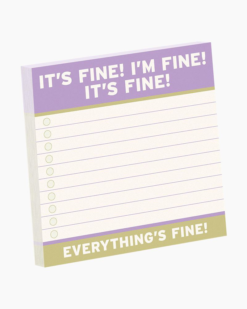 It's Fine Real Big Sticky Notes | Knock Knock | The Paper Store