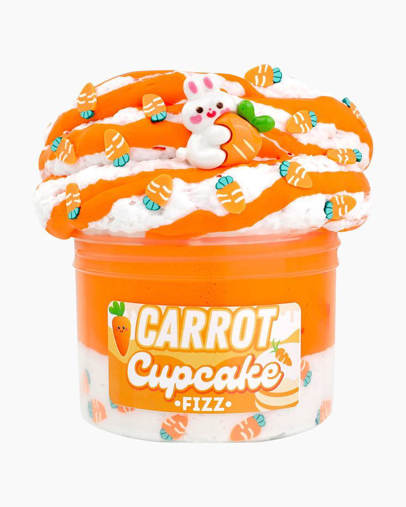 Carrot Cupcake Fizz 8 oz. Hybrid Slime | Dope Slimes | The Paper Store