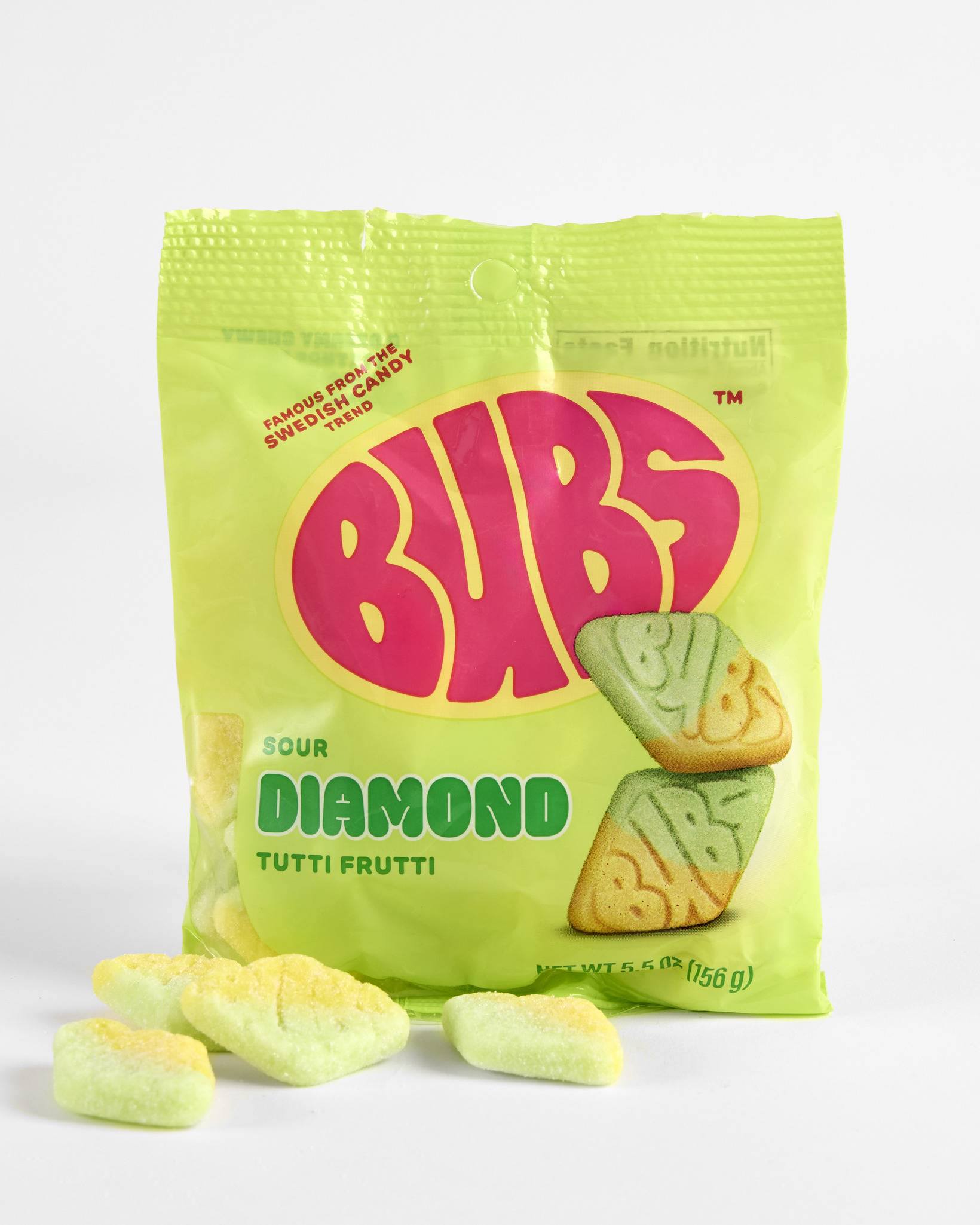 Sour Diamond Tutti Frutti BUBS Swedish Candy | BUBS | The Paper Store