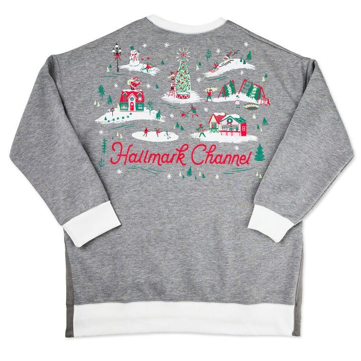 Hallmark Channel Comfy Cozy Merry Gray Sweatshirt | Hallmark Channel ...