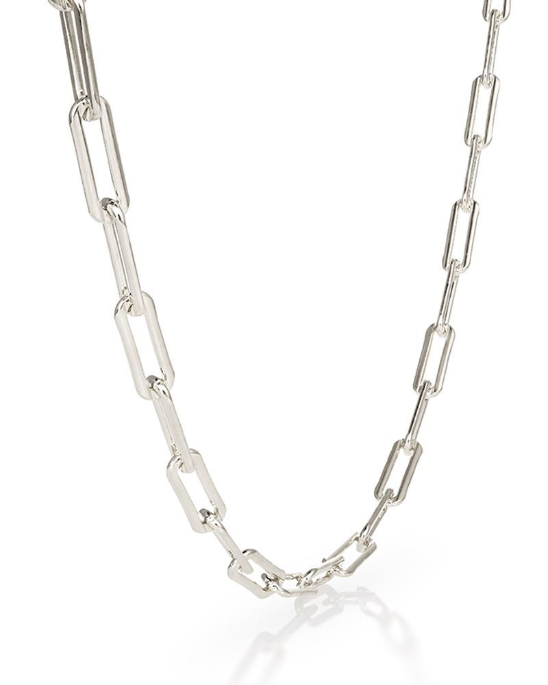 18-Inch Sterling Silver Paperclip Chain Necklace | Colby Davis Of ...