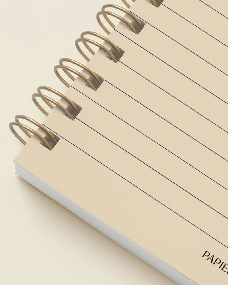 Notes Hardcover Spiral Lined Notebook | Papier | The Paper Store