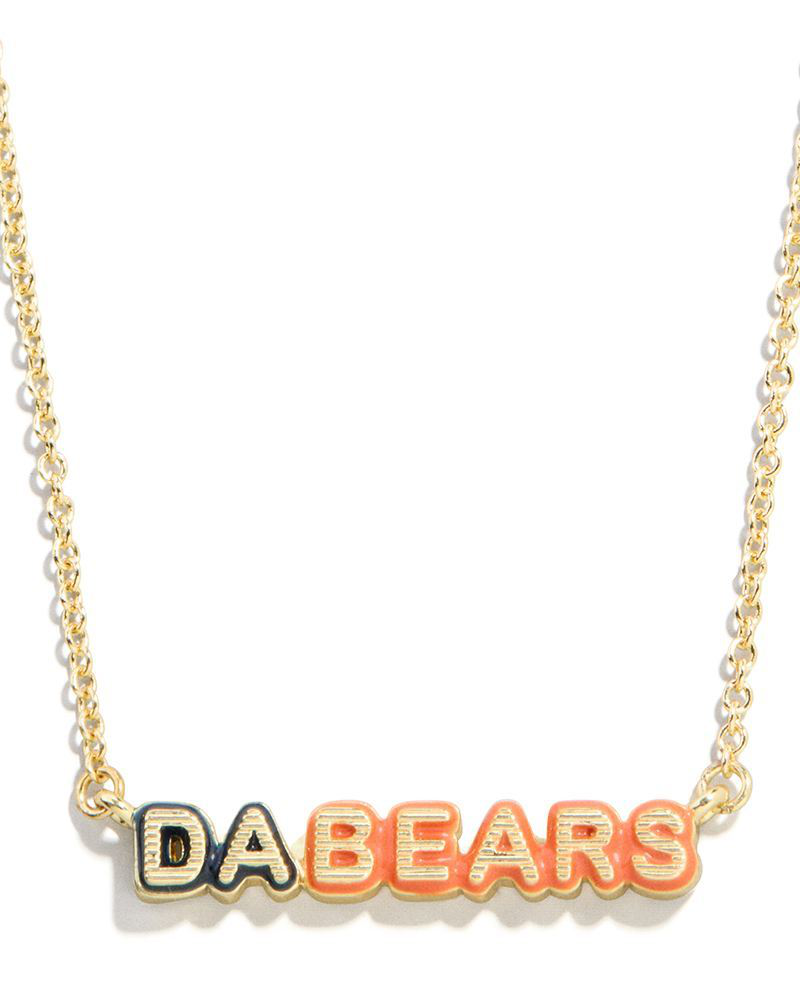 Chicago Bears "Da Bears" Enamel Slogan Necklace | Baublebar | The Paper ...