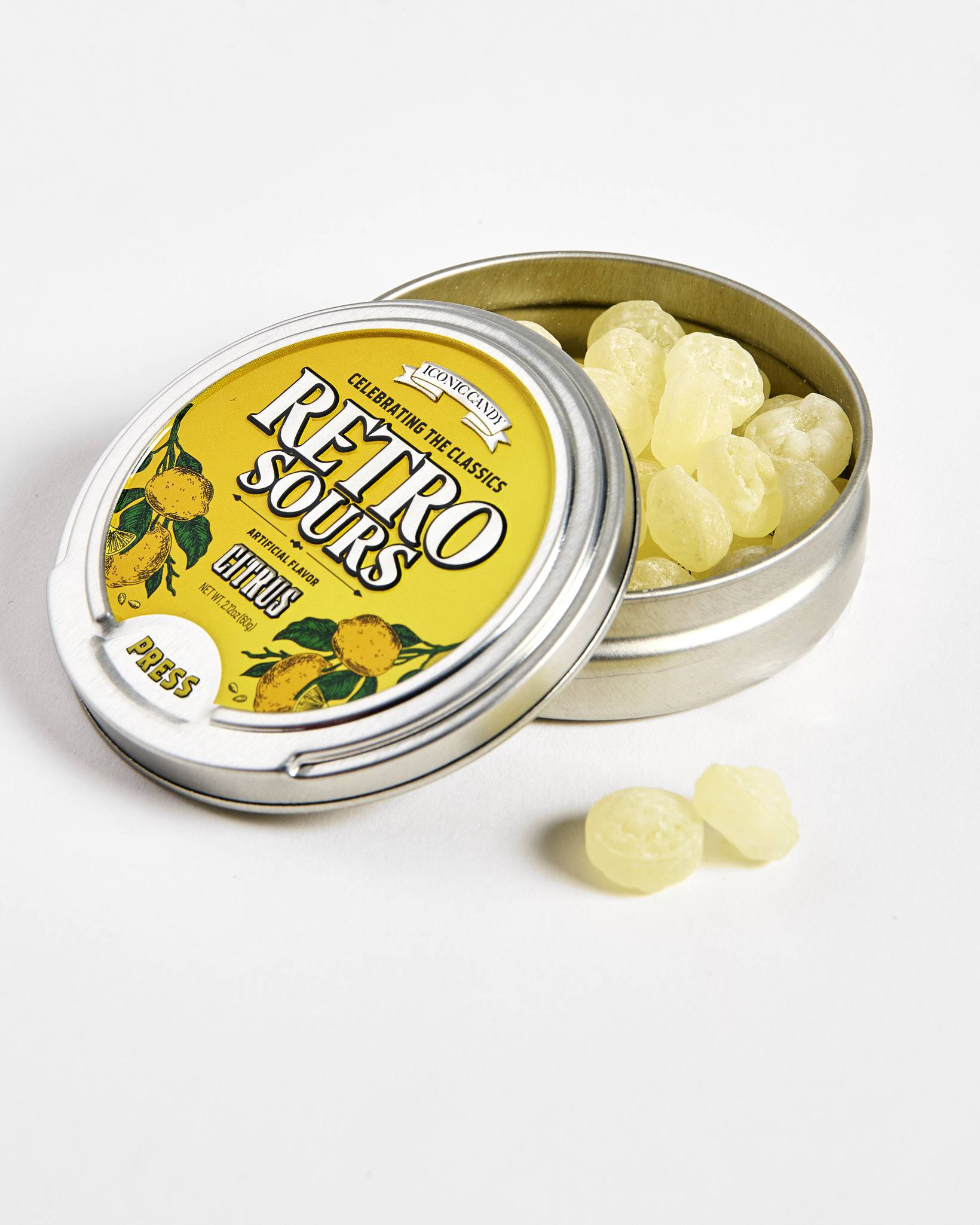 Citrus Retro Sours Tin | Iconic Candy | The Paper Store