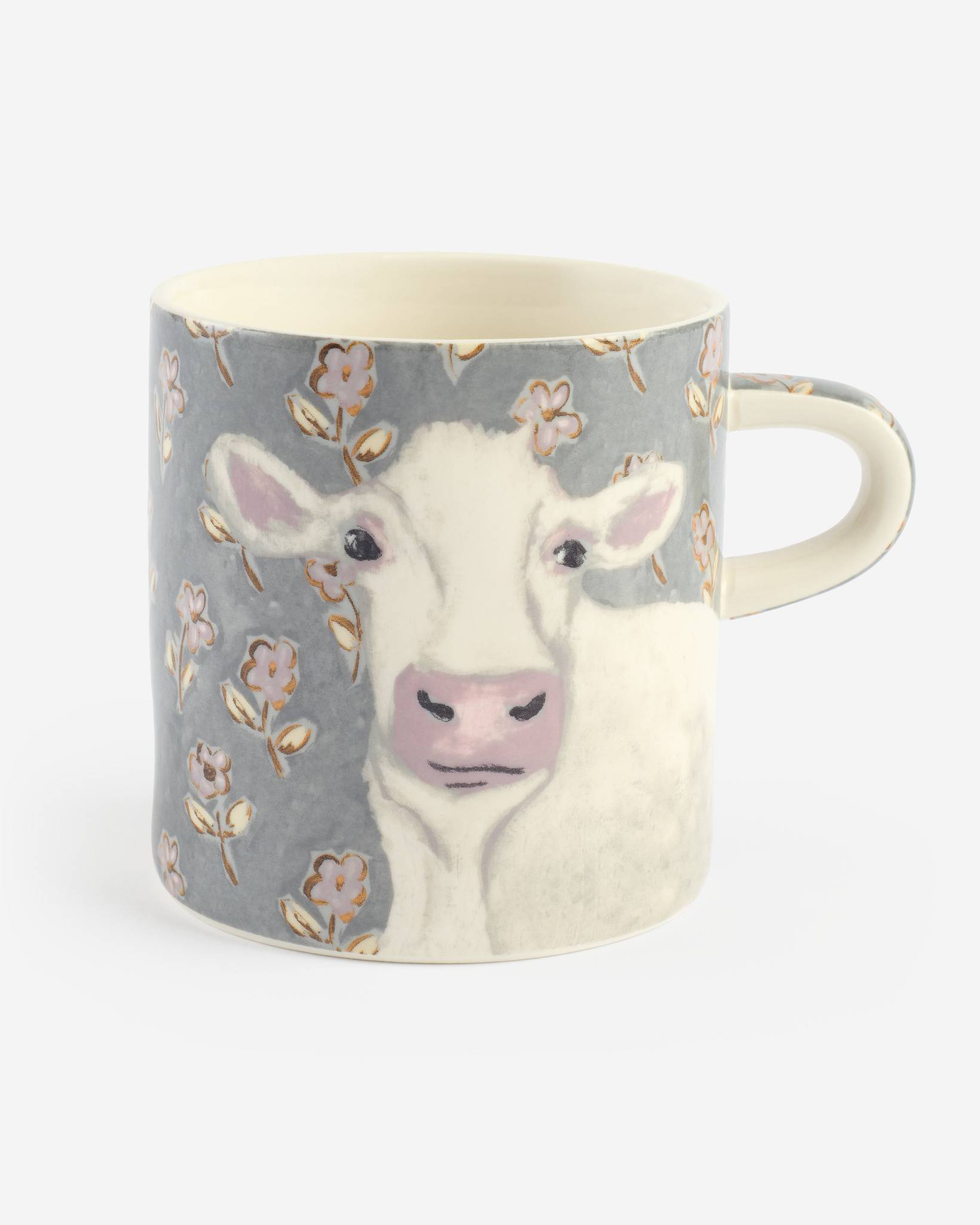 Cow Patterned Animal Stoneware Mug | Creative Co-Op | The Paper Store