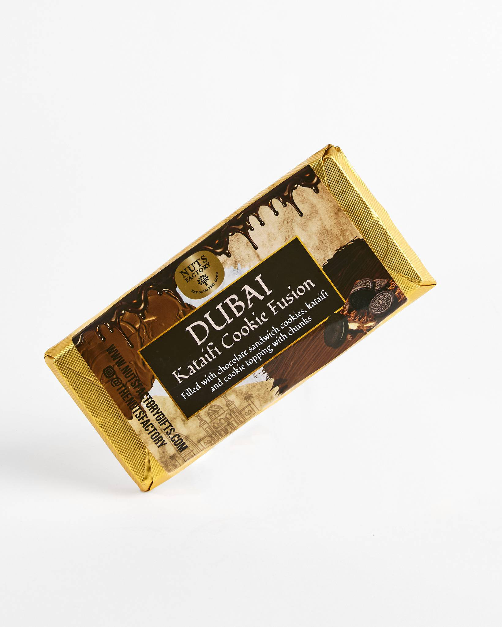 Kataifi Cookie Fusion Dubai Chocolate Bar | Nuts Factory | The Paper Store