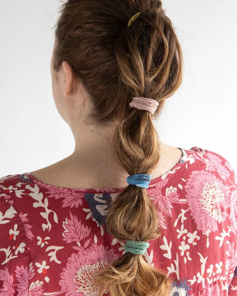 On The Run Hair Ties in Dusty Blue (Set of 8) | Natural Life | The ...