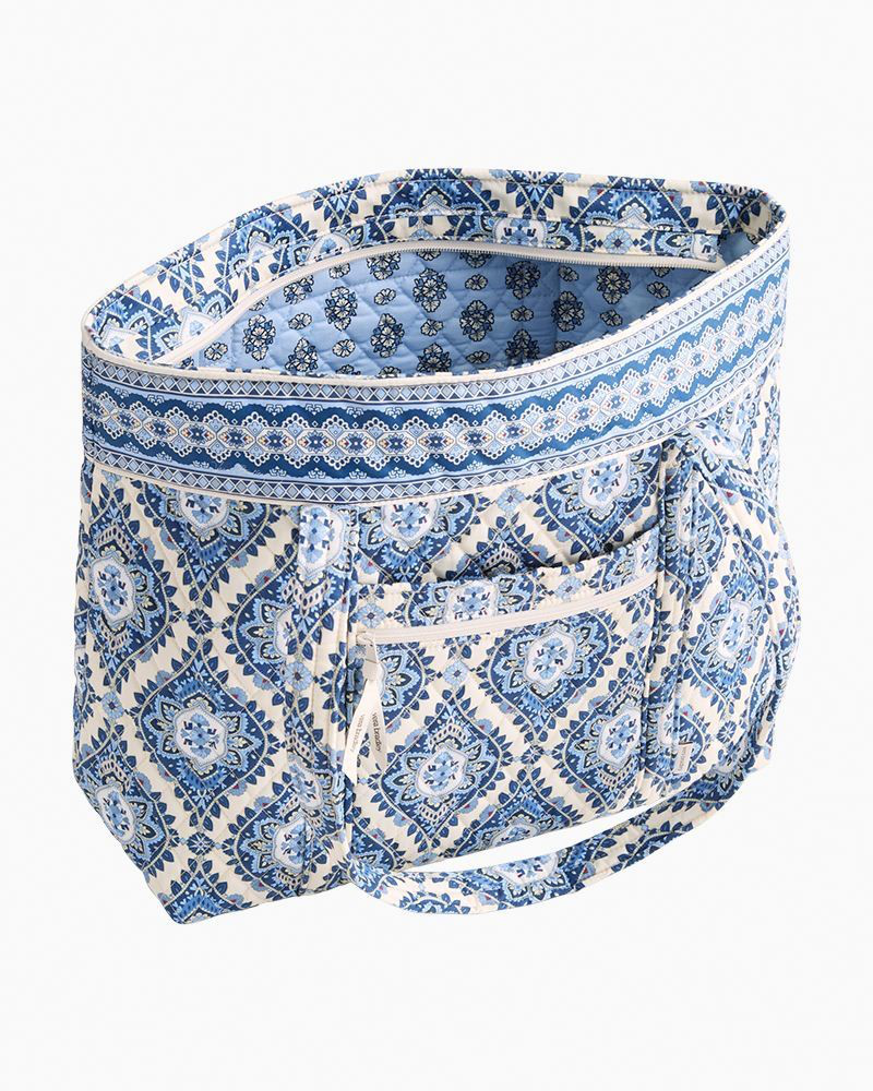 Original Vera Tote Bag in Cambridge Blues | Vera Bradley | The Paper Store