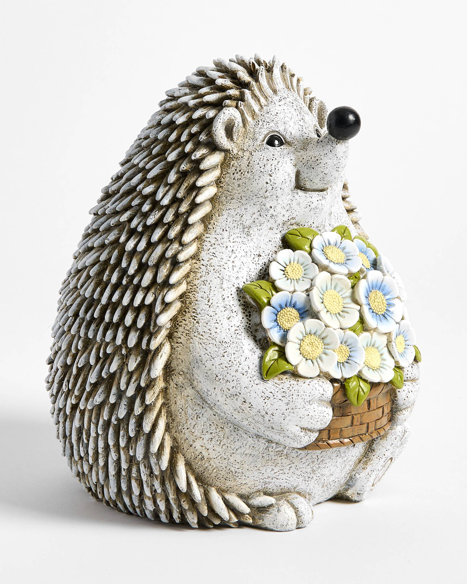 Resin Hedgehog with Flower Basket | Legacy & Main | The Paper Store