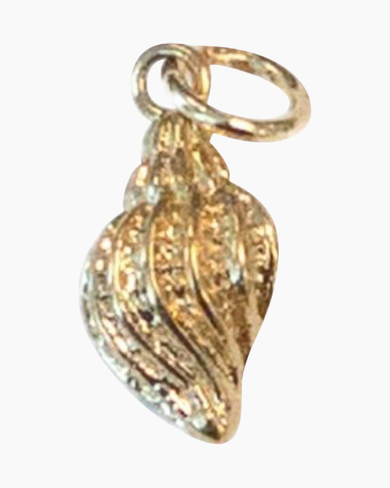 Spiral Conch Shell Charm in Gold | Lotus Jewelry Studio | The Paper Store