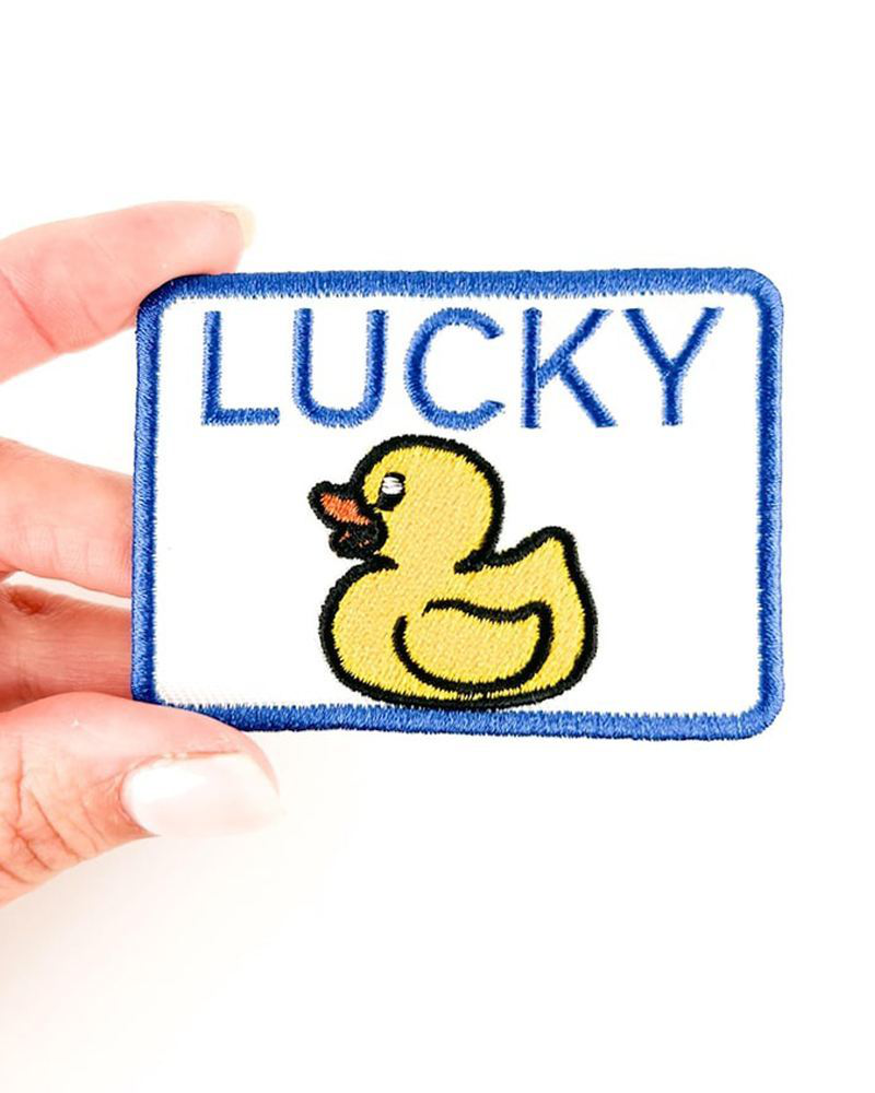 Lucky Duck Embroidered Iron-On Patch | Field Trip Threads LLC | The ...