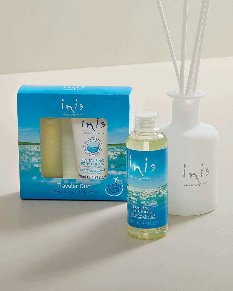 Inis Traveler Duo Cologne and Body Lotion Set | Inis | The Paper Store