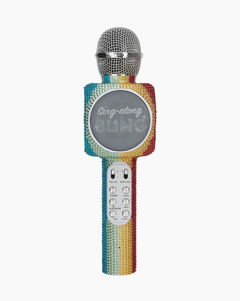 Rainbow Sing-Along Bling Karaoke Microphone | Trend Tech | The Paper Store