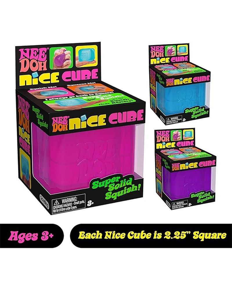 NeeDoh Nice Cube Squeeze Toy (Assorted) | Nee Doh | The Paper Store
