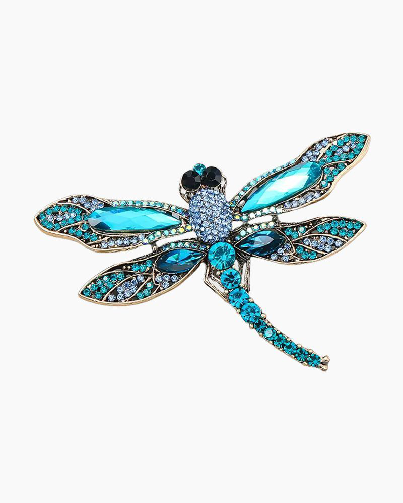 Blue Dragonfly Brooch Pin | Sticky Bestie | The Paper Store