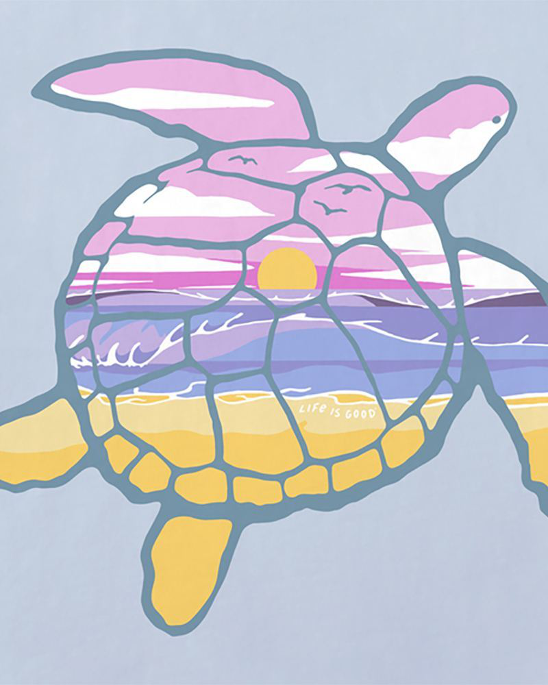 Women's Macro Micro Sea Turtle Oceanscape Crusher-LITE Vee | Life Is ...