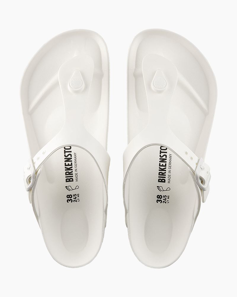 Gizeh Essentials EVA Sandals in White | Birkenstock | The Paper Store