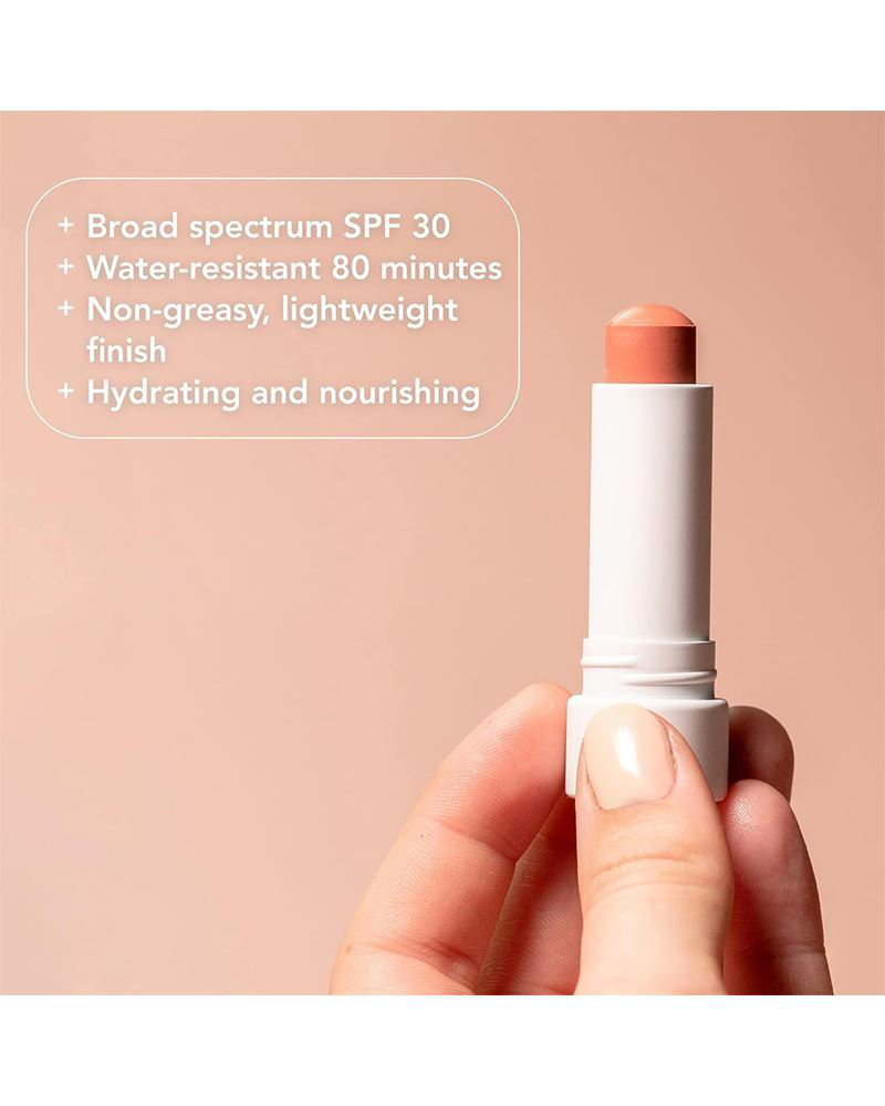 Liplux® Tinted Lip Balm Zinc Oxide Sunscreen in Nude Beach | COOLA ...