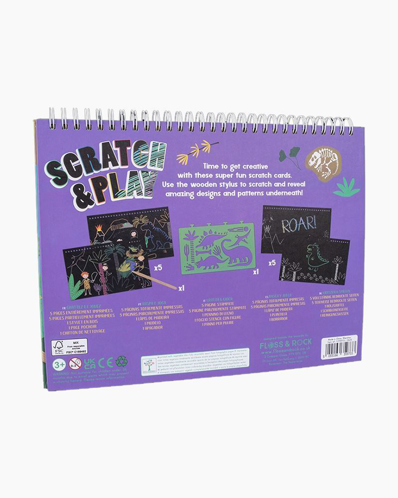 Dinosaur Scratch & Play Activity Set | Floss & Rock | The Paper Store