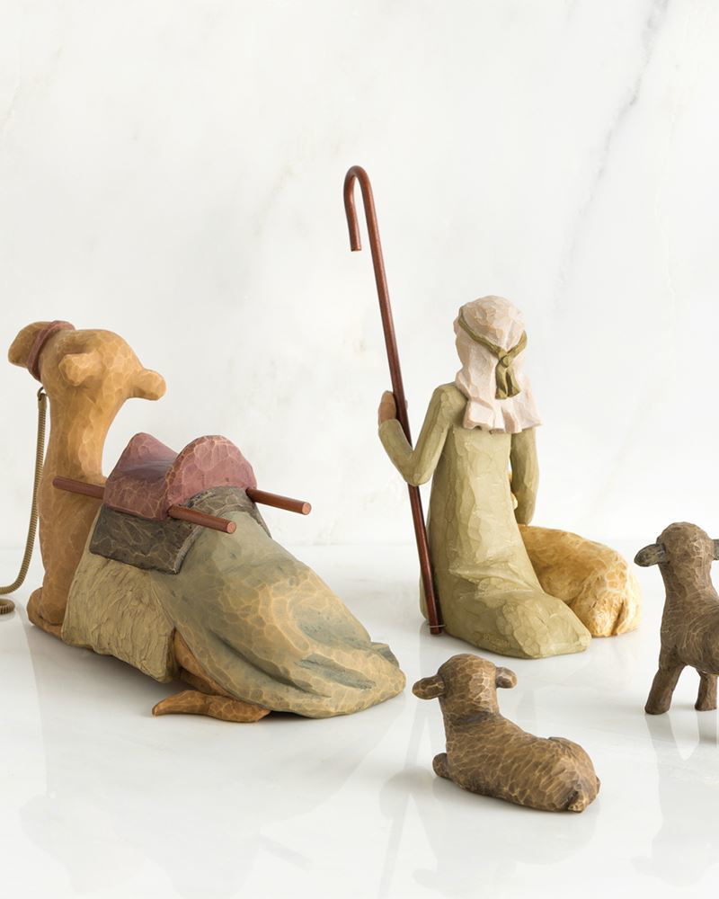 Shepherd and Stable Animals Nativity Figurines - Surrounding new life ...