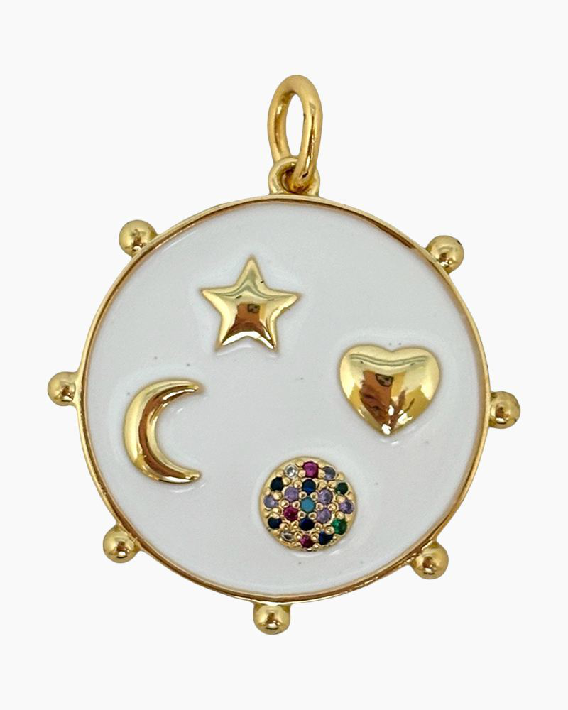 Good Fortune Coin Charm in Gold | Shiver + Duke | The Paper Store