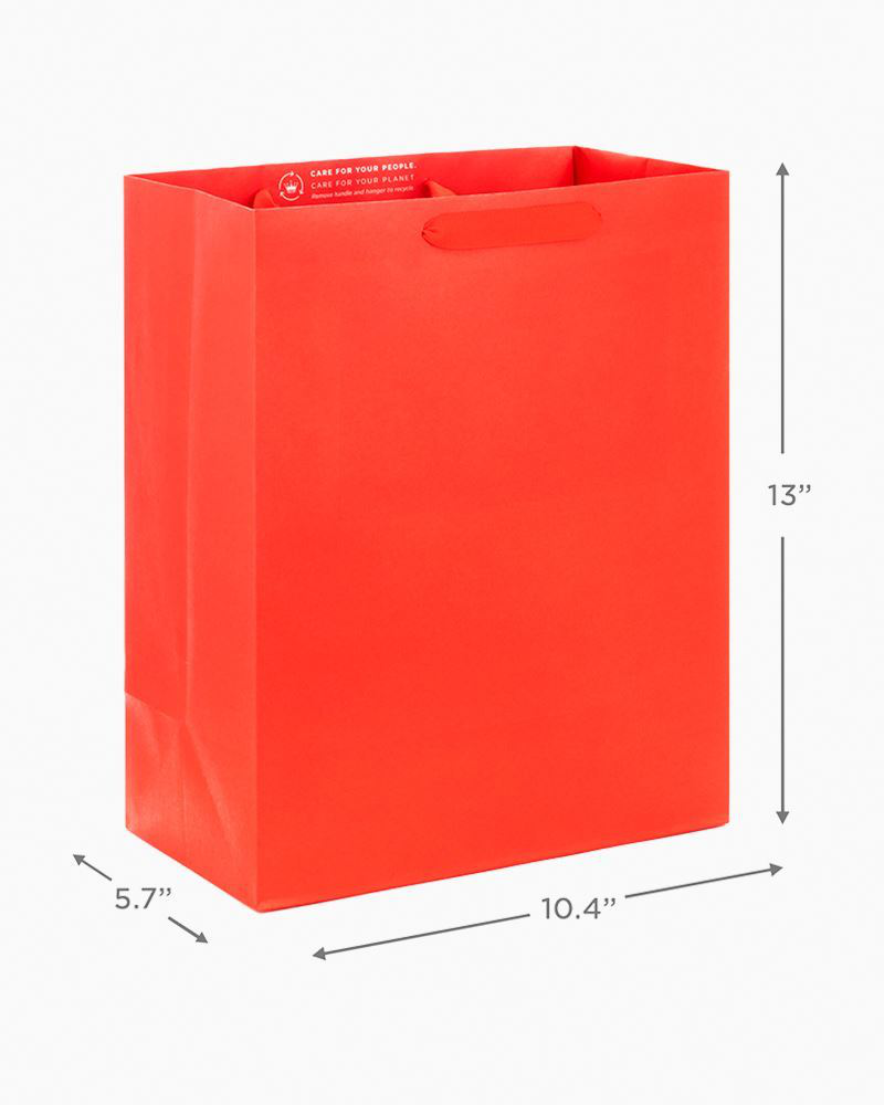 13" Large Red Gift Bag | Hallmark | The Paper Store
