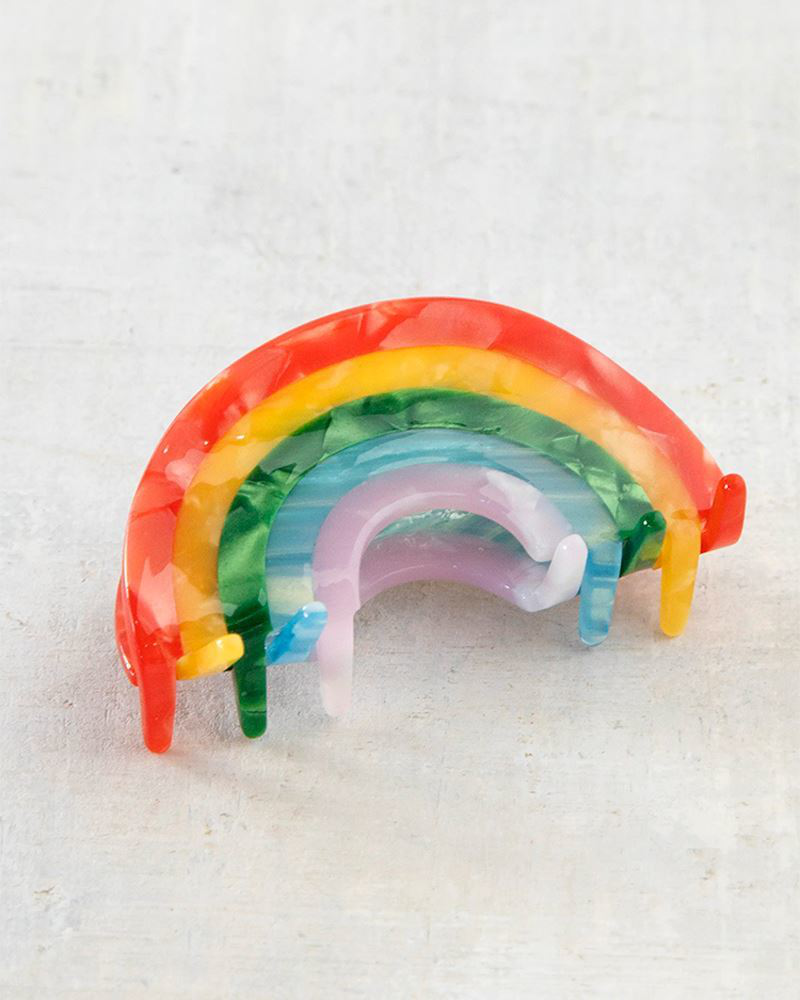 Rainbow Icon Hair Claw Clip | Natural Life | The Paper Store