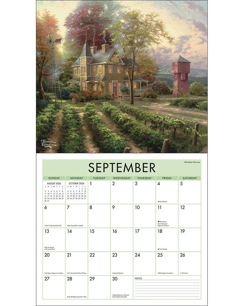 Thomas Kinkade Studios 2026 Deluxe Wall Calendar | Simon And Schuster ...