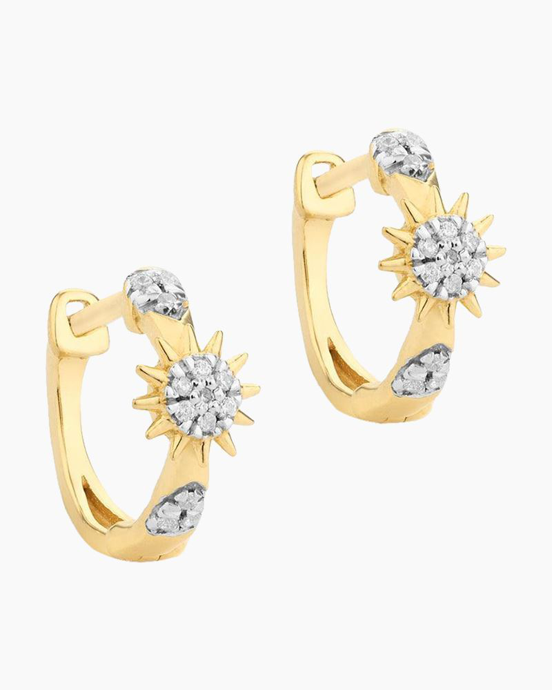 Star of the Show Hoop Earrings in Gold | Ella Stein | The Paper Store