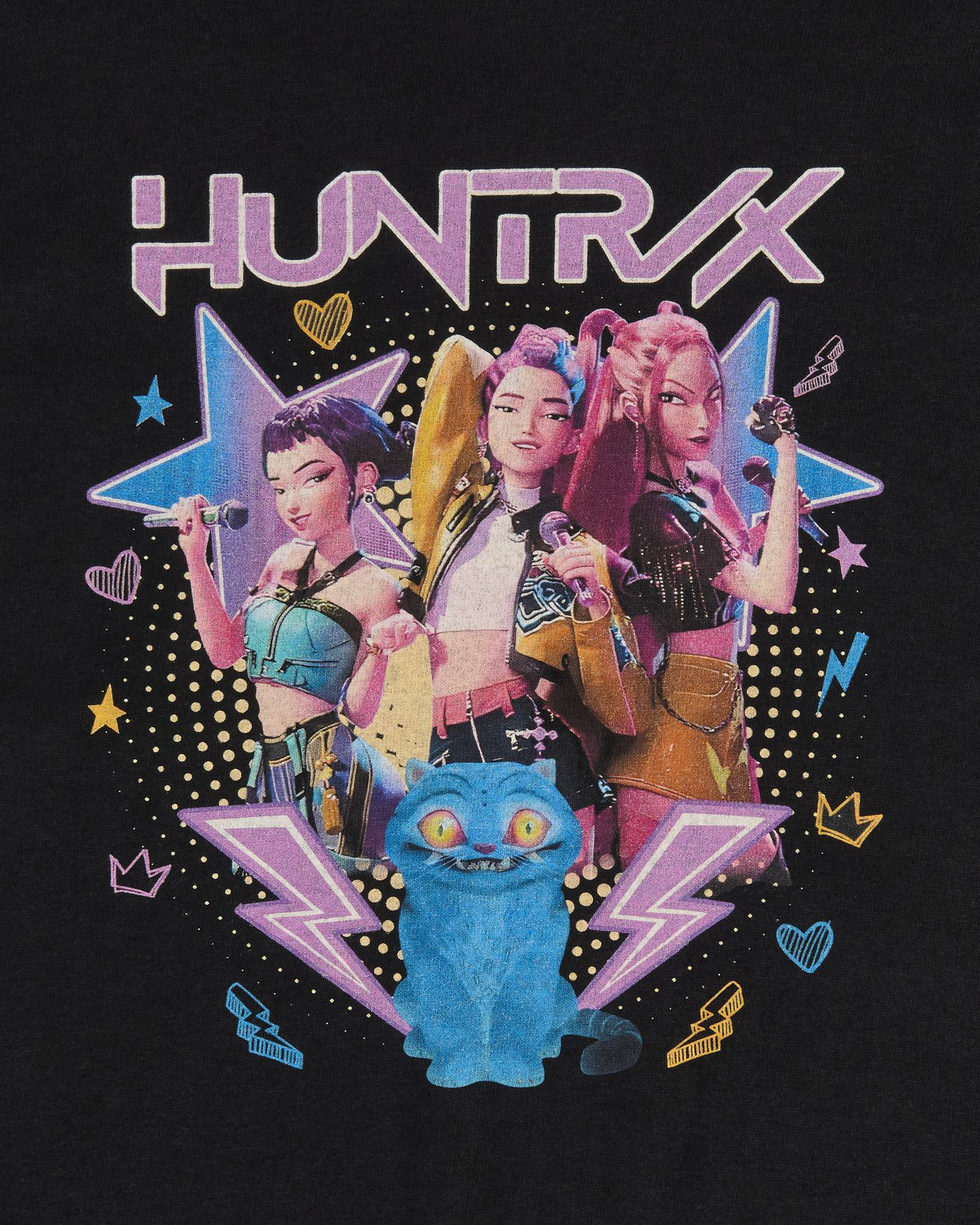 Huntrix Album KPop Demon Hunters Short Sleeve T-Shirt | Faire Wholesale ...