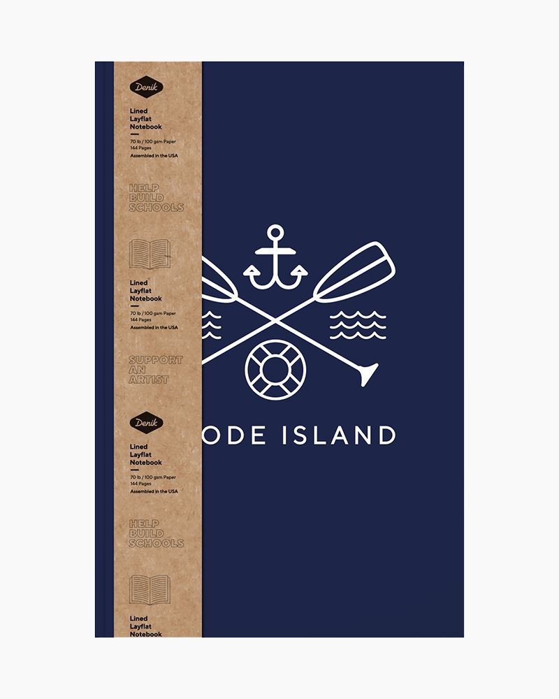 Rhode Island Lined Layflat Notebook | Denik LLC | The Paper Store