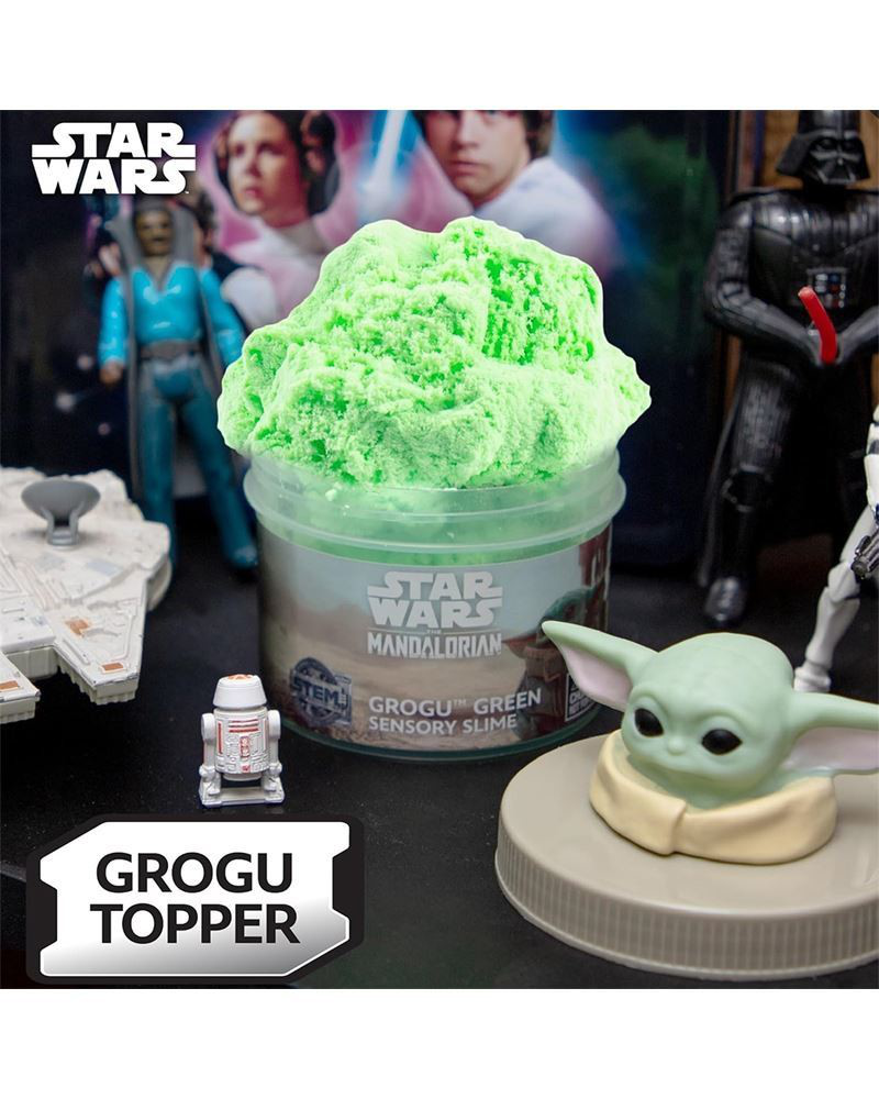 Star Wars The Mandalorian Grogu Green Sensory Slime | Squishmallows ...