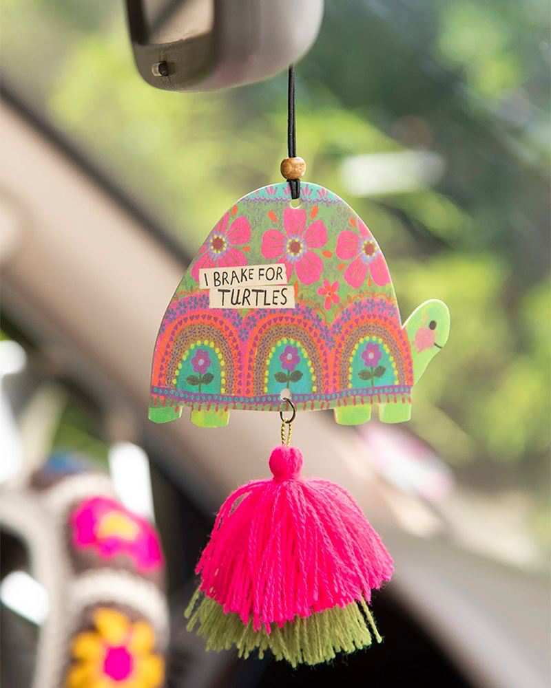 I Brake For Turtles Car Air Freshener | Natural Life | The Paper Store