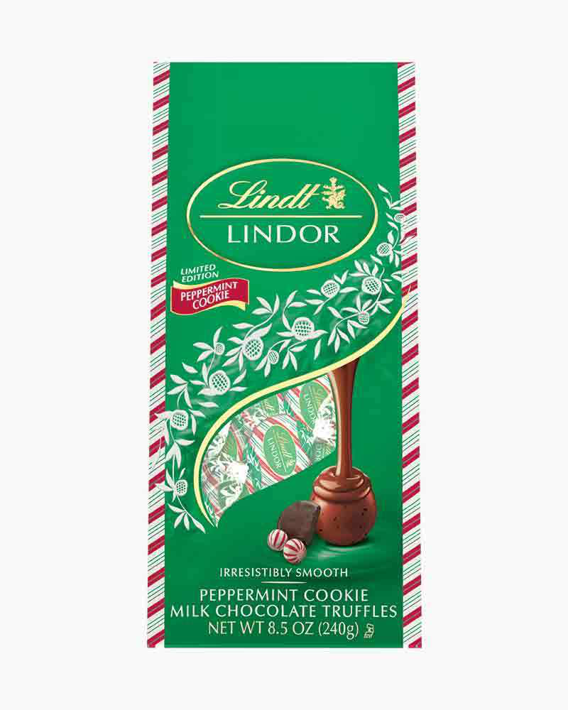 Lindor Limited Edition Peppermint Cookie Chocolate Truffles Bag | Lindt ...