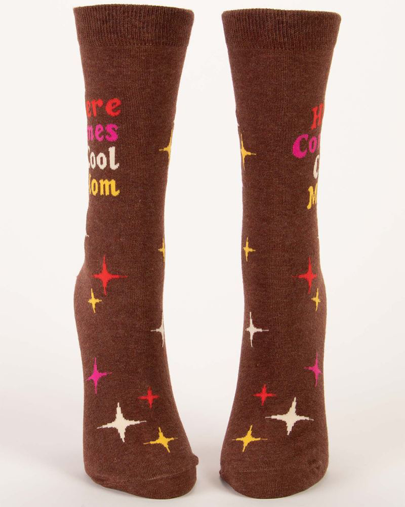 Here Comes Cool Mom Women's Crew Socks | Blue Q | The Paper Store