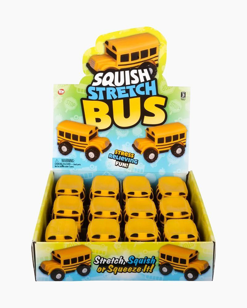 Stretch and Squish School Bus Toy | The Toy Network | The Paper Store