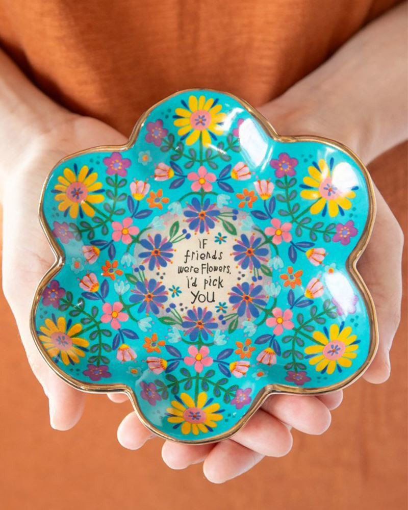 If Friends Were Flowers Artsy Ceramic Trinket Dish | Natural Life | The ...