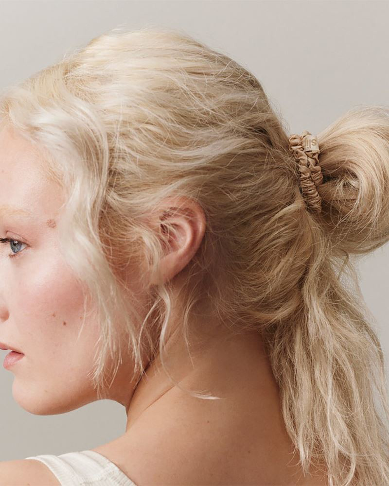 Back to Basics Blonde Skinny Scrunchies (Pack of 4) | Slip | The Paper Store