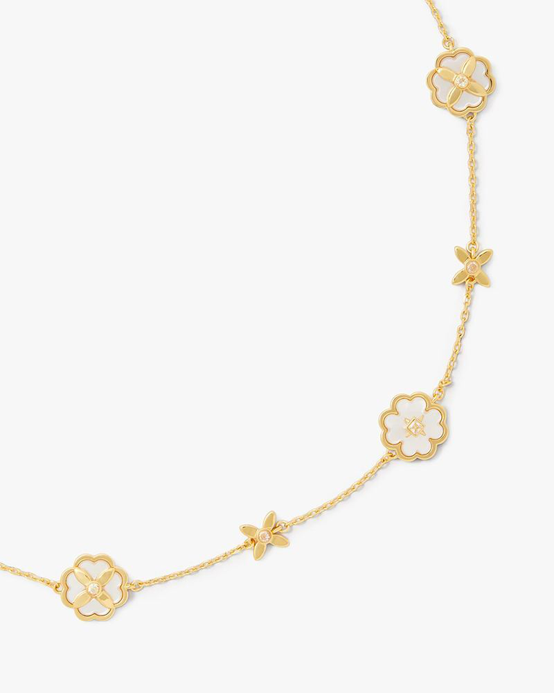 Heritage Bloom Scatter Necklace in Gold | kate spade new york | The ...